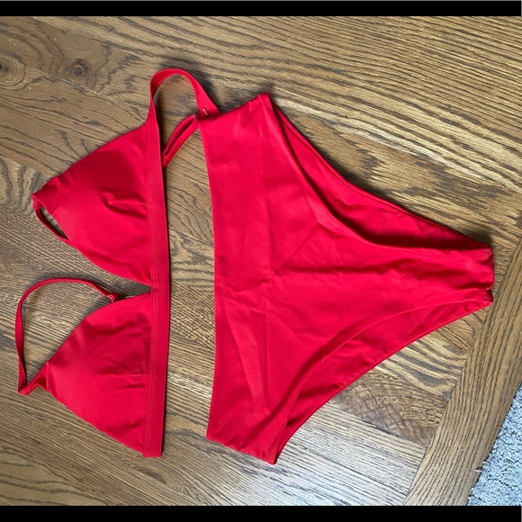 Swim | Red Swim Suit | Poshmark